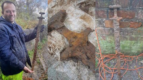 1,100-year-old Viking sword pulled from UK river by magnet fisher ...