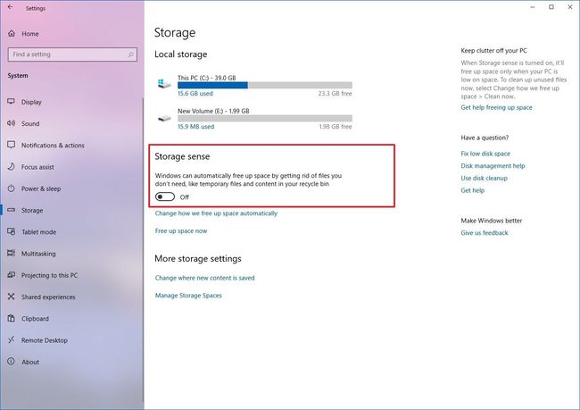 How to disable Storage sense on Windows 10 | Windows Central