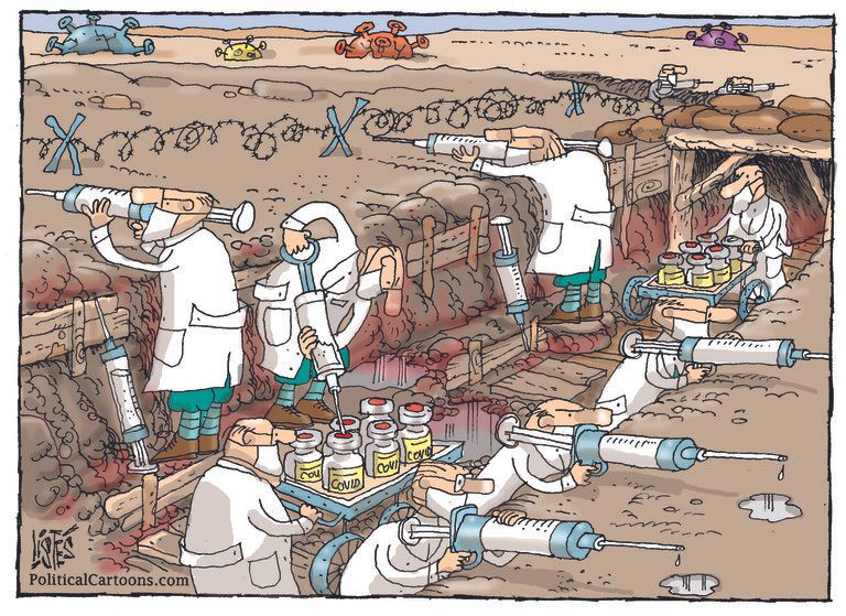 Editorial Cartoon World COVID vaccines | The Week