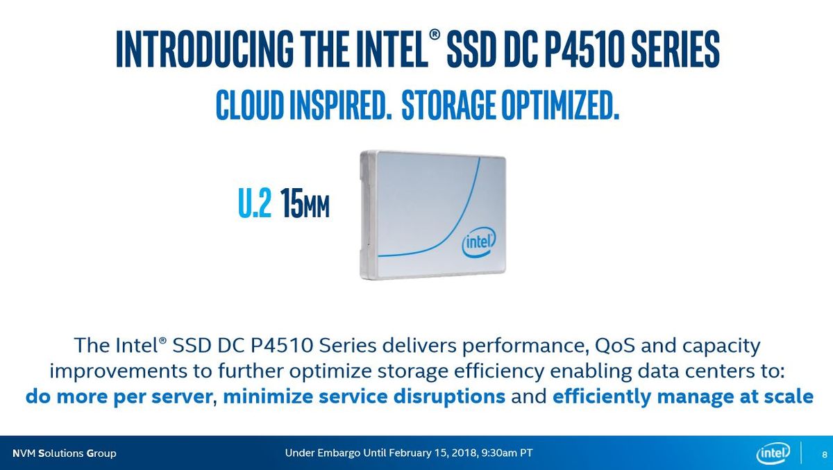 Intel Releases DC P4510 SSDs, Up To 8TB NVMe | Tom's Hardware