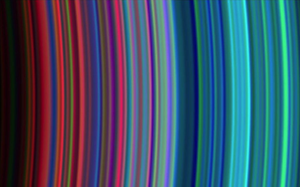 Rainbow Rings Wallpaper | Space