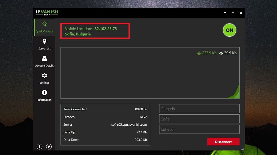 How to connect to an IPVanish server on Windows | TechRadar