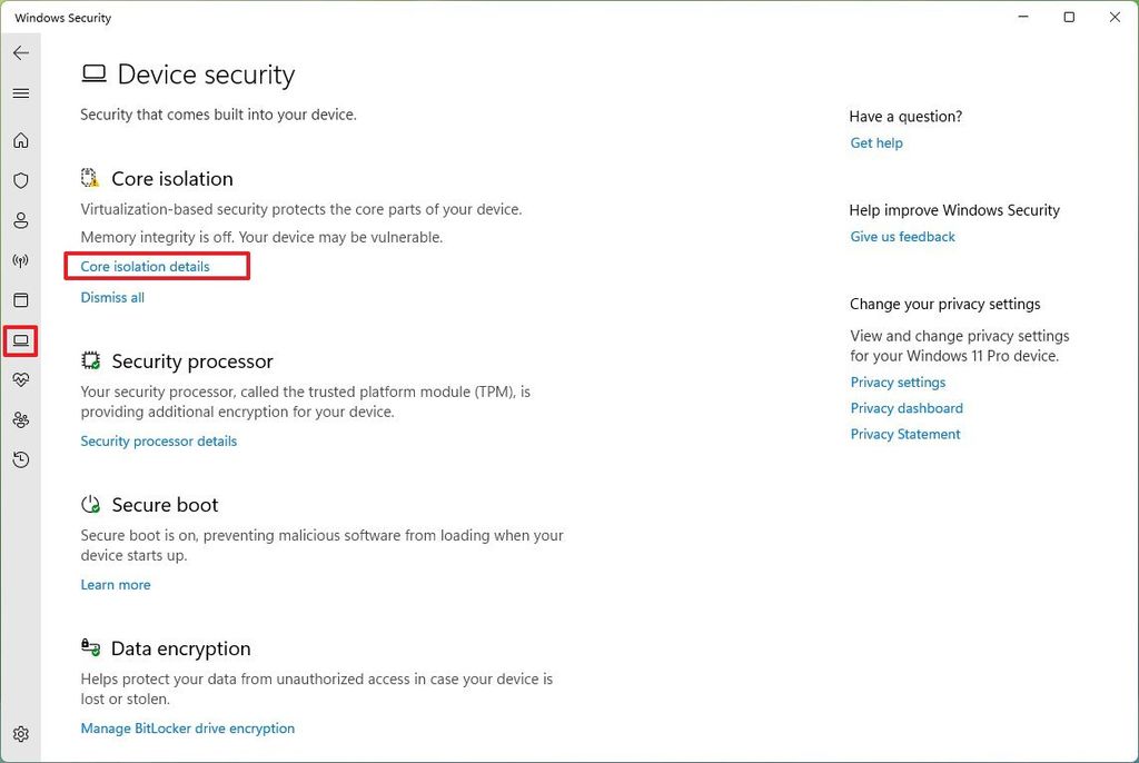 How to enable Core isolation's Memory integrity feature on Windows 11 | Windows Central
