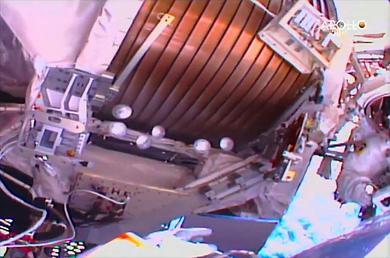 Astronauts Perform Spacewalk Surgery to Repair Cosmic Ray Detector | Space