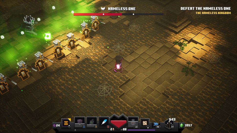 Minecraft Dungeons guide: How to beat the Nameless One boss on ...