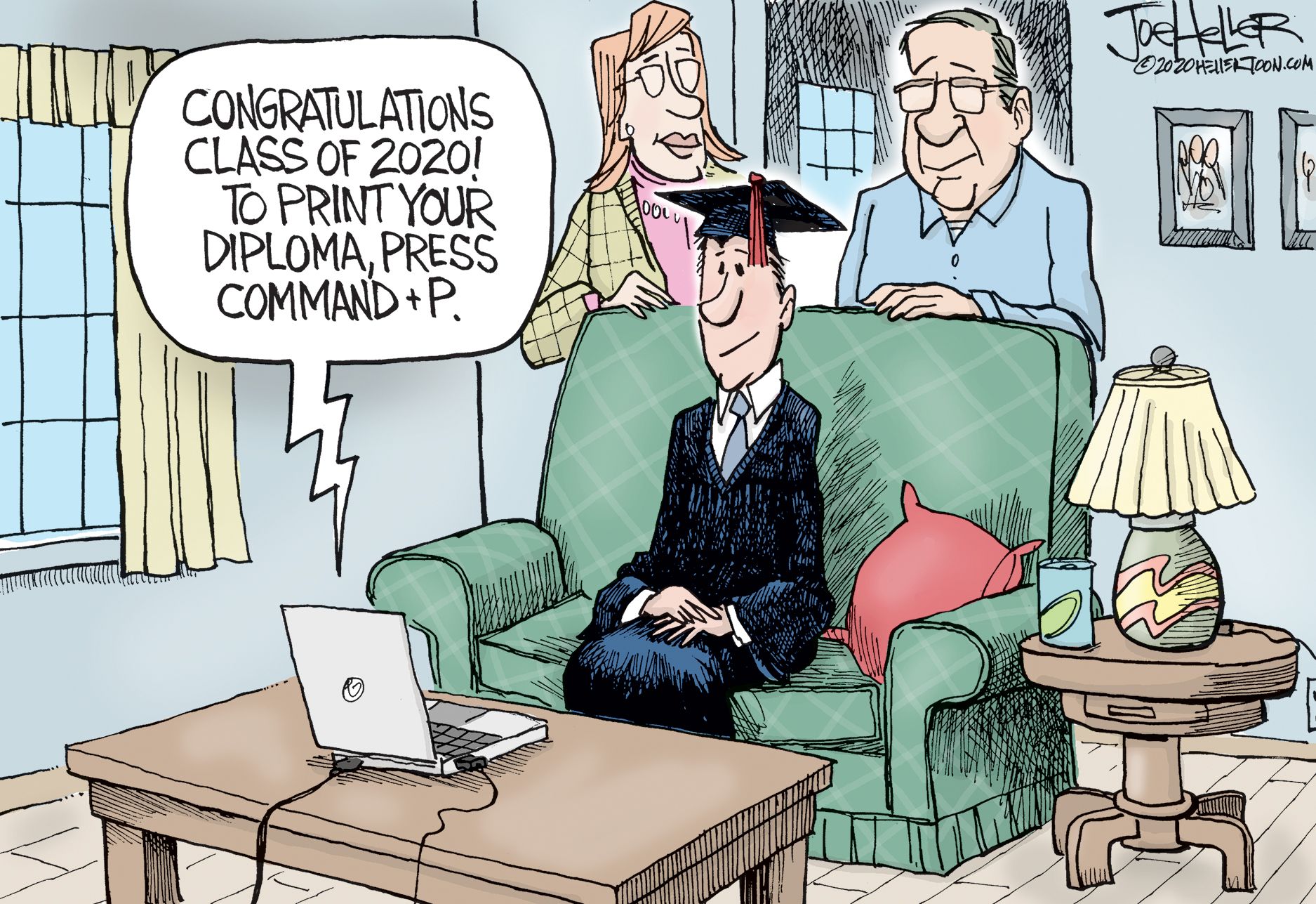 Editorial Cartoon U.S. college coronavirus distance learning | The Week