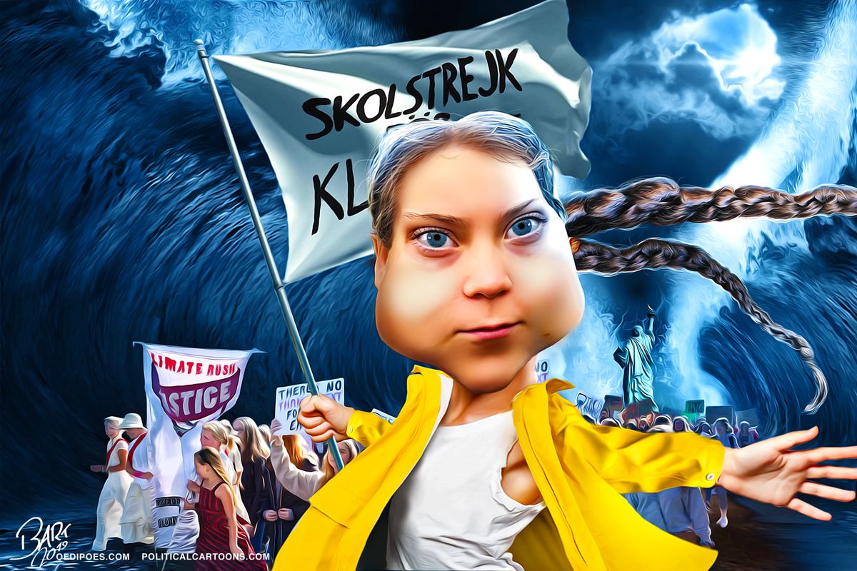 Editorial Cartoon World Greta Thunberg climate protest | The Week