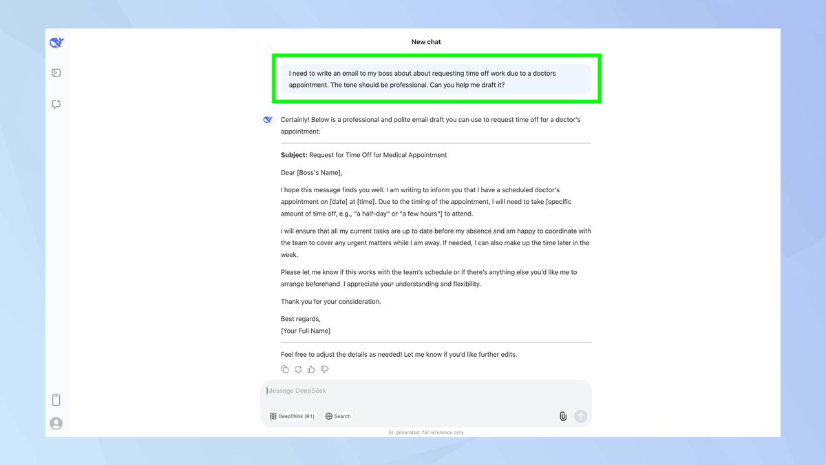 5 DeepSeek prompts to try first | Tom's Guide