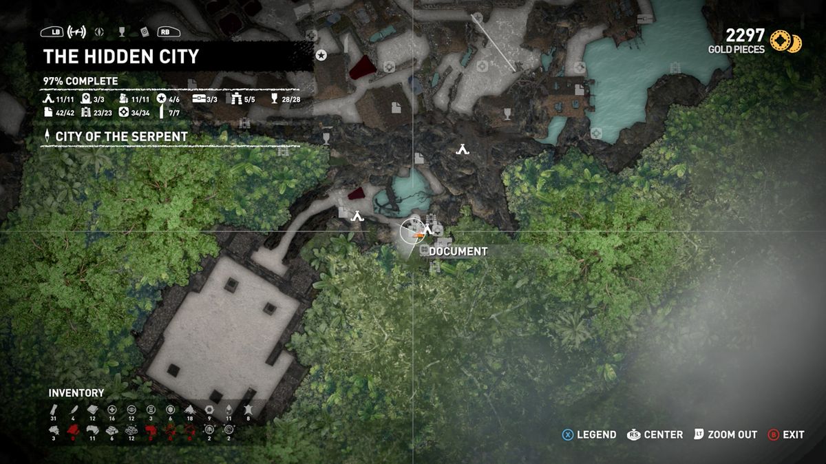 The Hidden City document locations - Complete Shadow of the Tomb Raider ...