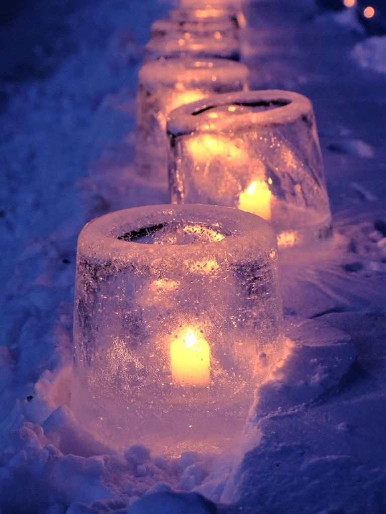 DIY Ice Luminaries – How To Make Ice Luminaries For Your Garden ...