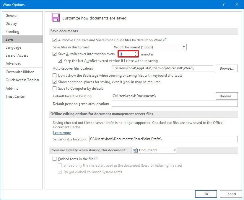 How to manage auto-save for Office apps on Windows 10 | Windows Central