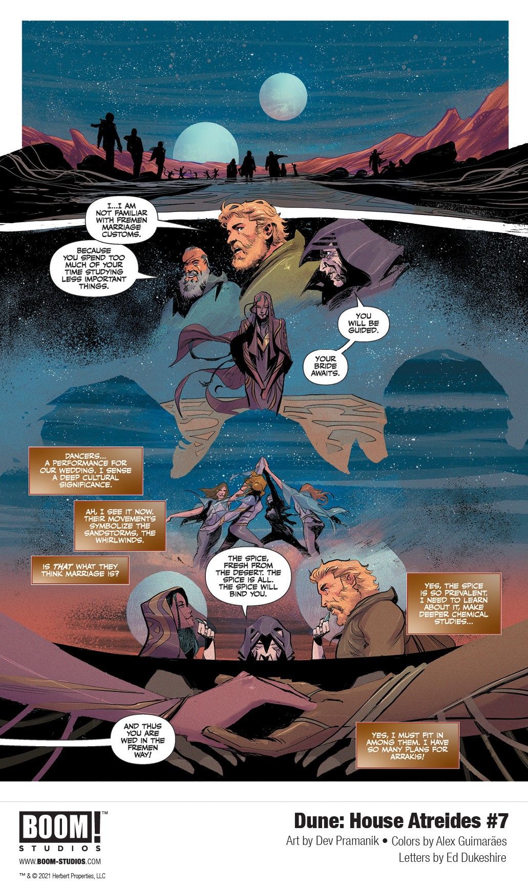 Witness a genuine Arrakis wedding in Dune: House Atreides #7 preview ...
