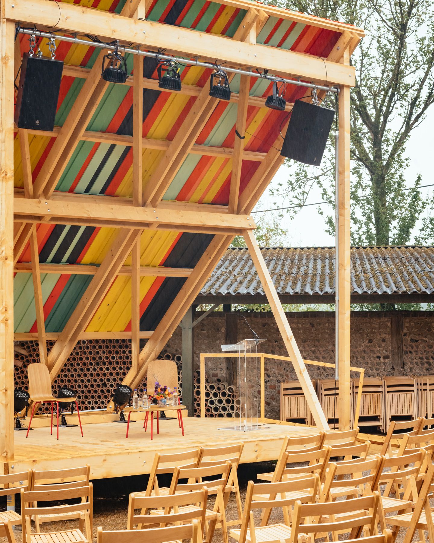 Pup Architects design temporary outdoors stage in Charleston | Wallpaper