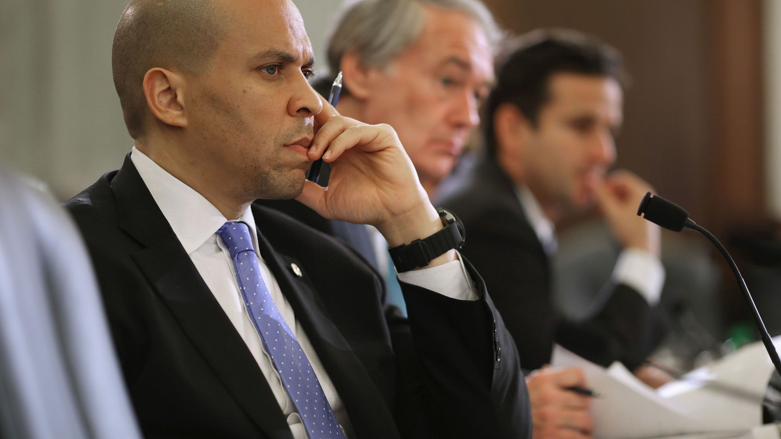 Cory Booker Speaks About Gun Control During the Senate's 15-Hour ...