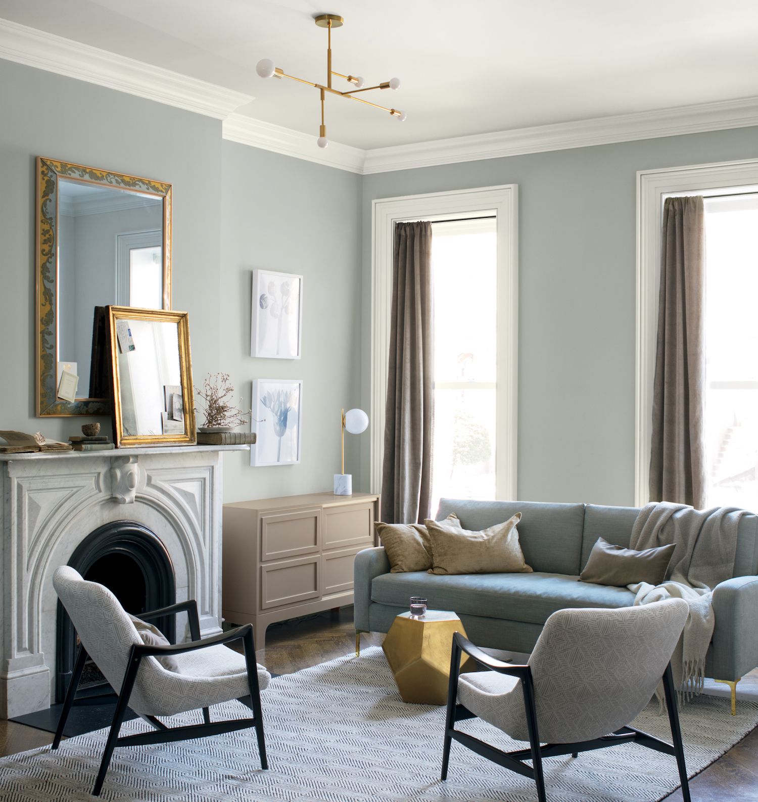 9 perfect color palettes for transitional- style living rooms | Livingetc