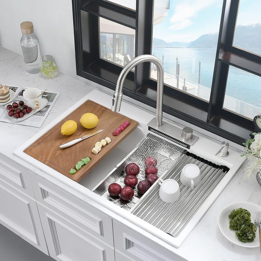 This luxury-yet-practical sink trend is a kitchen must-have | Livingetc