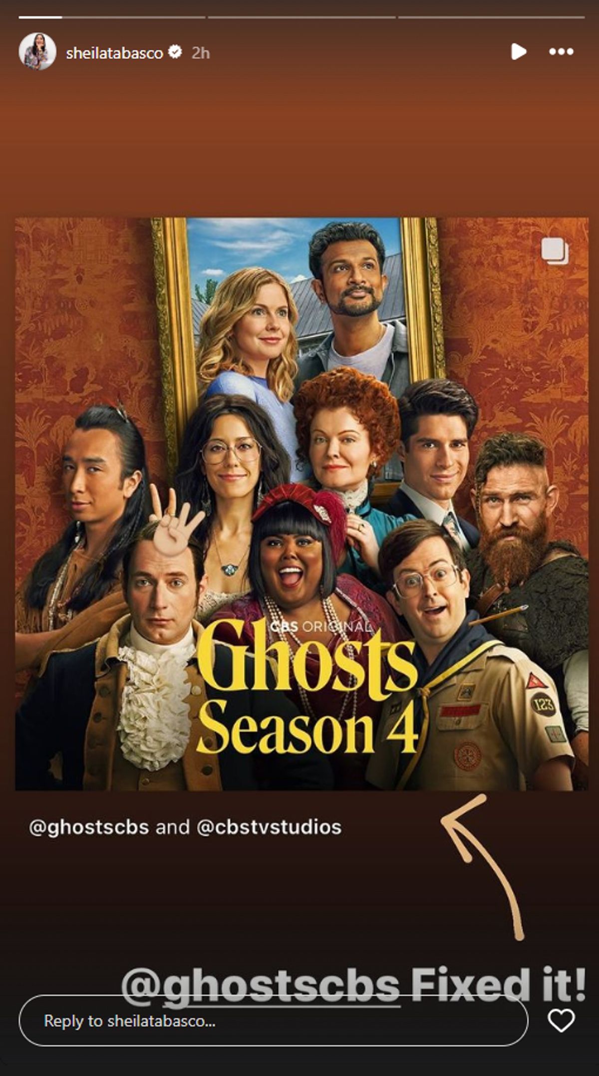 See Ghosts' Rose McIver And The Cast Reacting To The Season 4 Renewal ...