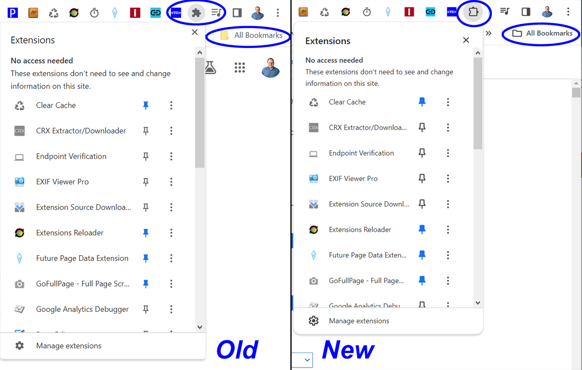 Google keeps trying to force feed me its hideous new Chrome design ...
