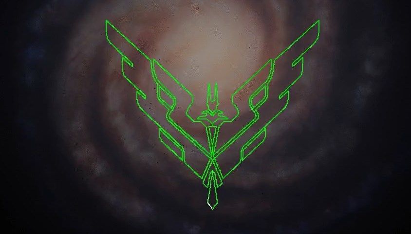 An Elite Dangerous pilot spent a month drawing the game's logo across ...