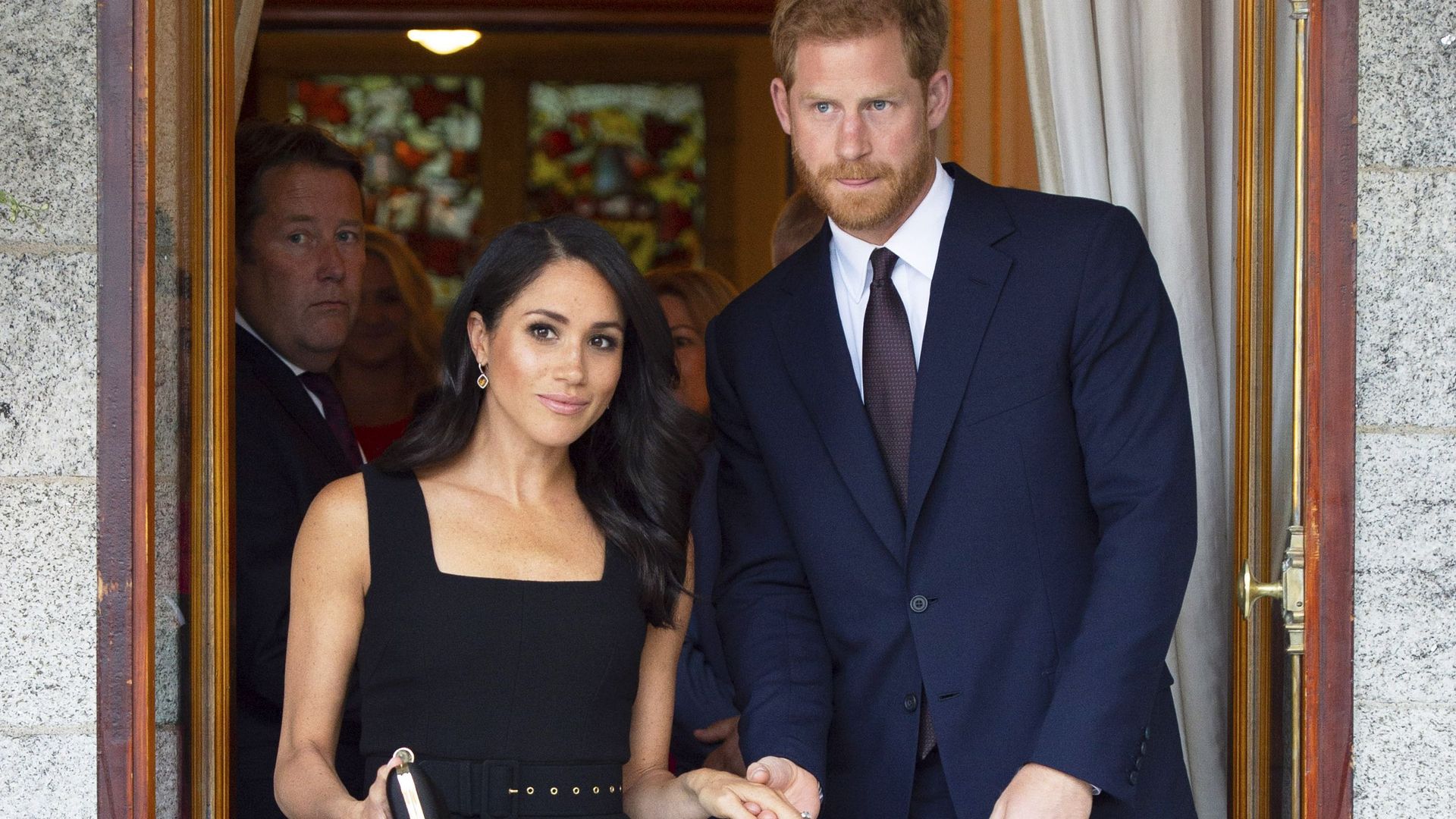 Prince Harry Met Caitriona Balfe at Garden Party in Ireland - Royal ...
