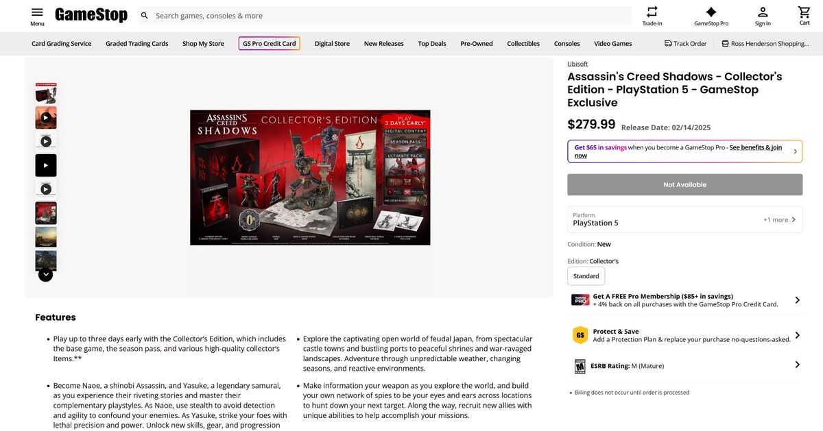 Assassin's Creed Shadows drops promised early access for its big ...
