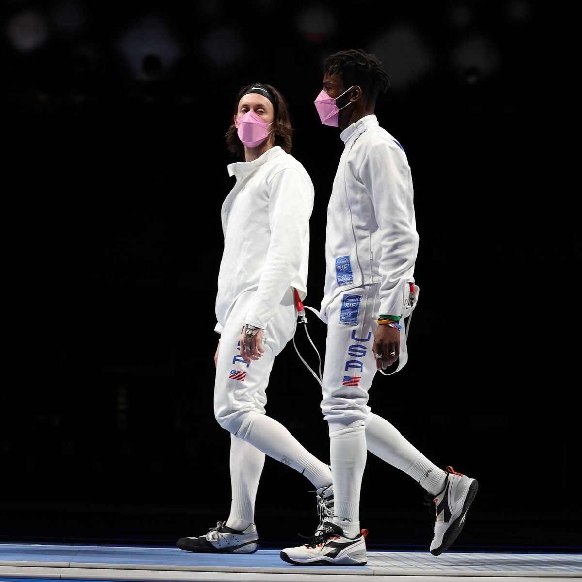 Team USA Fencers Wear Pink Masks to Protest Teammate Alen Hadzic ...