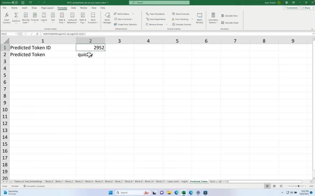 ChatGPT's ancestor GPT-2 jammed into 1.25GB Excel sheet — LLM runs inside a spreadsheet that you ...