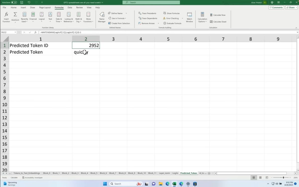 ChatGPT's ancestor GPT-2 jammed into 1.25GB Excel sheet — LLM runs ...