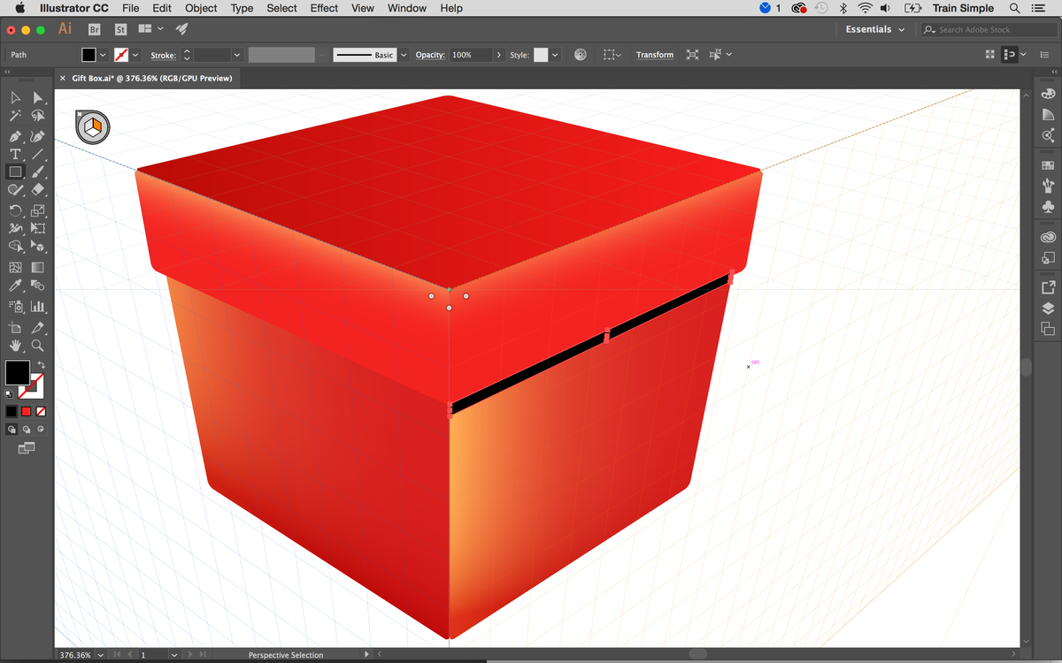 Using Perspective Grid in Illustrator: steps 10-18 - Create perspective ...