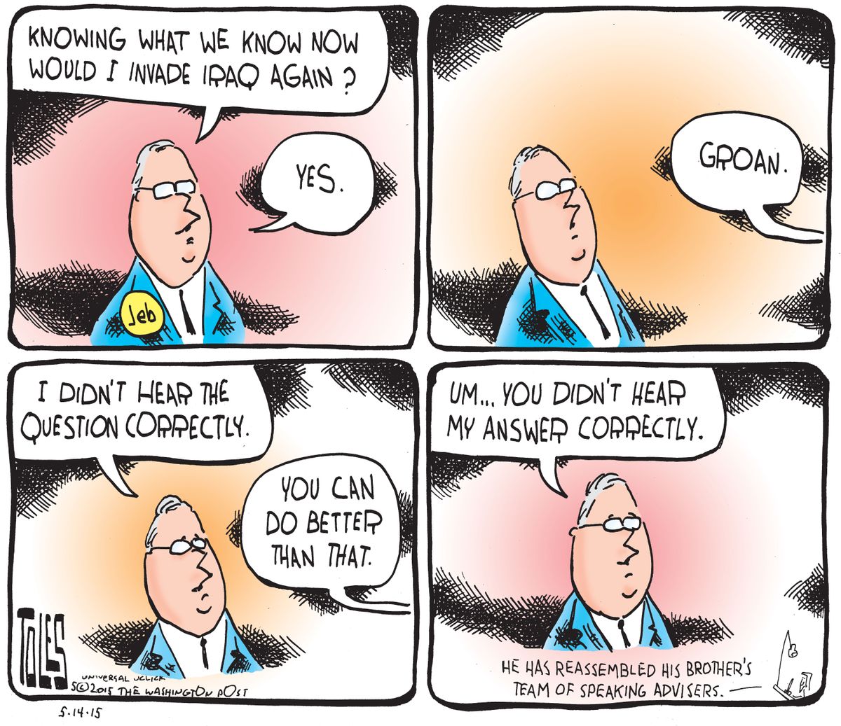 Political cartoon U.S. Jeb Bush 2016 | The Week