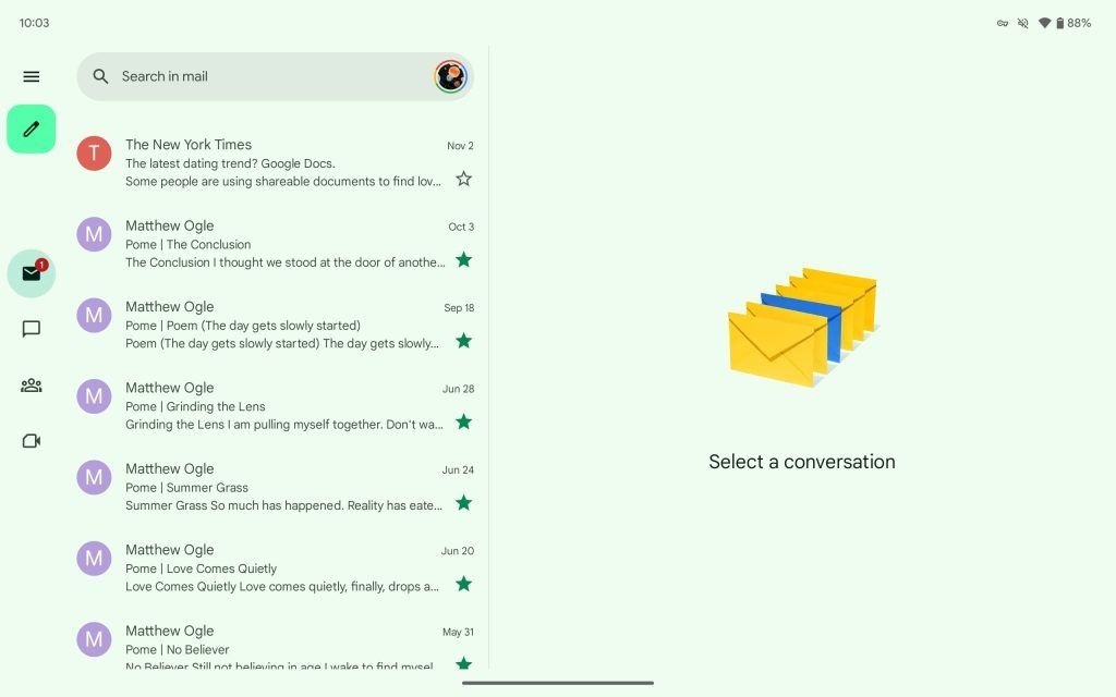 Gmail navigation bar on Android tablets gets a better redesign ...