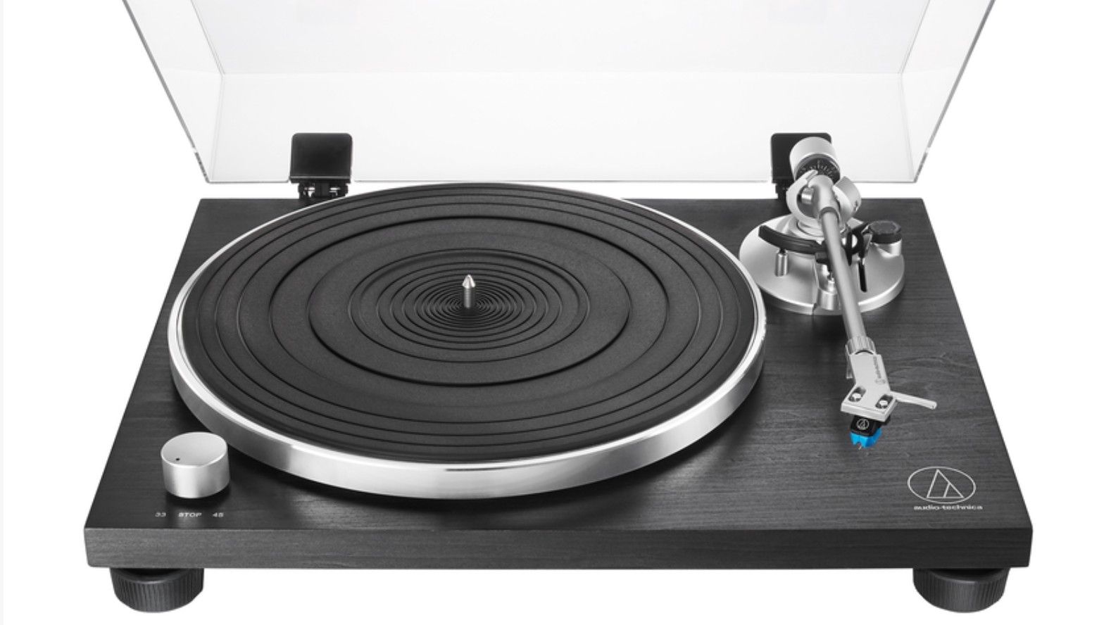 Audio-Technica AT-LPW30BK is a sleek all-black budget turntable | What ...