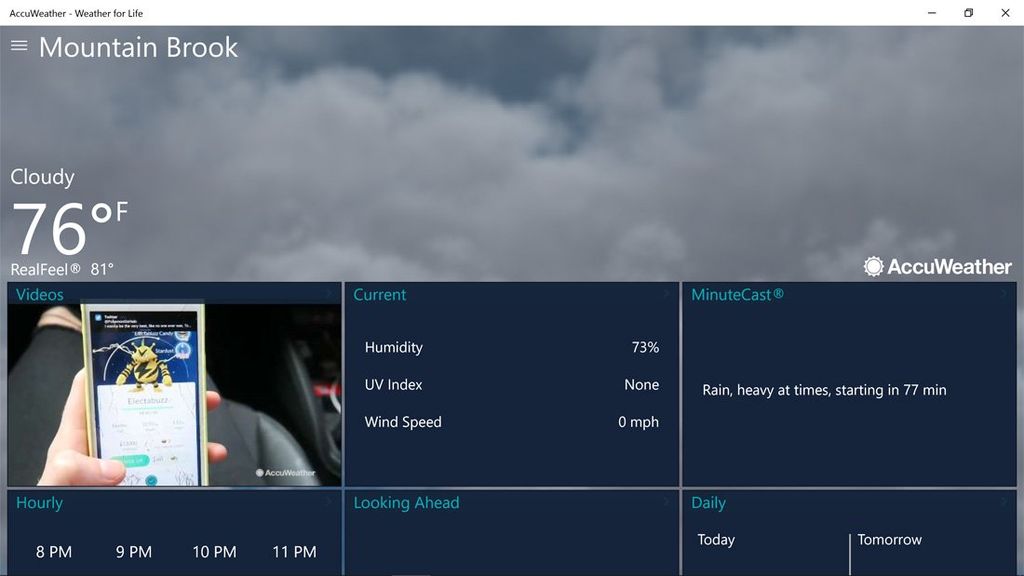 AccuWeather is one of the best weather apps for Windows 10 | Windows ...