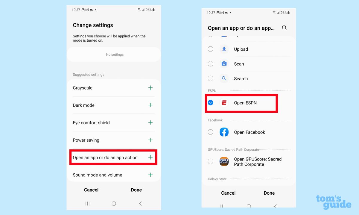 How to set a Mode on a Samsung Galaxy S23 | Tom's Guide