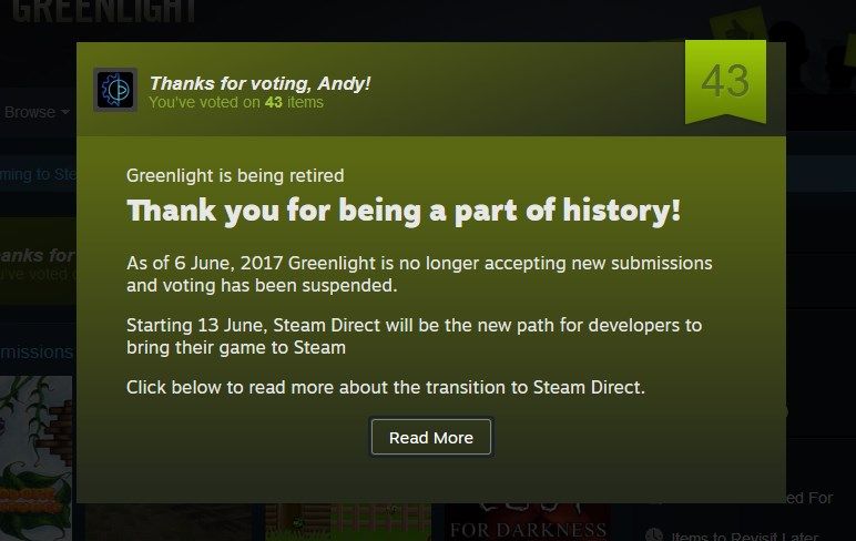 Steam Greenlight is closed, Steam Direct goes live next week | PC Gamer