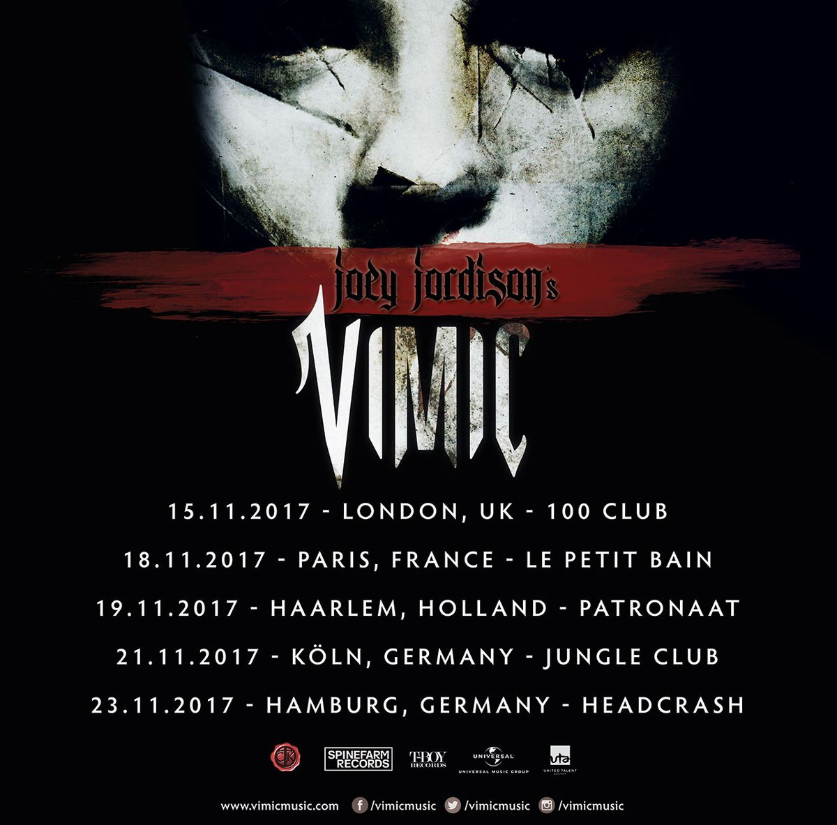 Joey Jordison's Vimic announce one-off London show | Louder