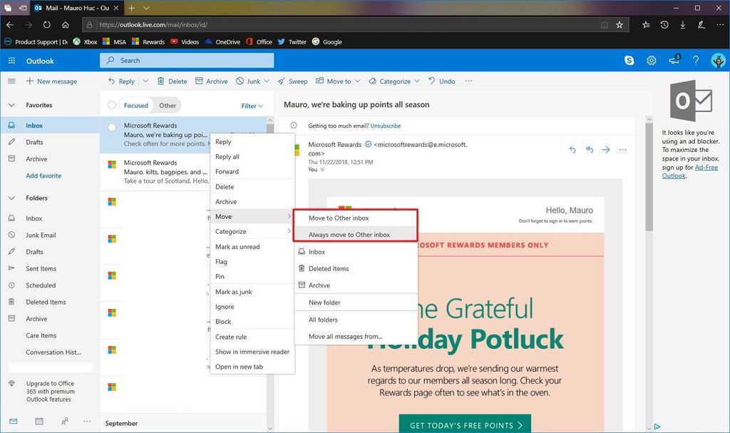 How to use Focused Inbox in Outlook | Windows Central
