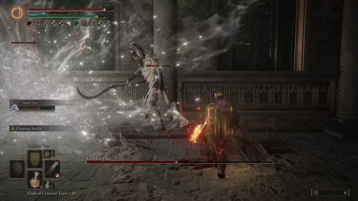 Elden Ring Godskin Duo boss fight | GamesRadar+