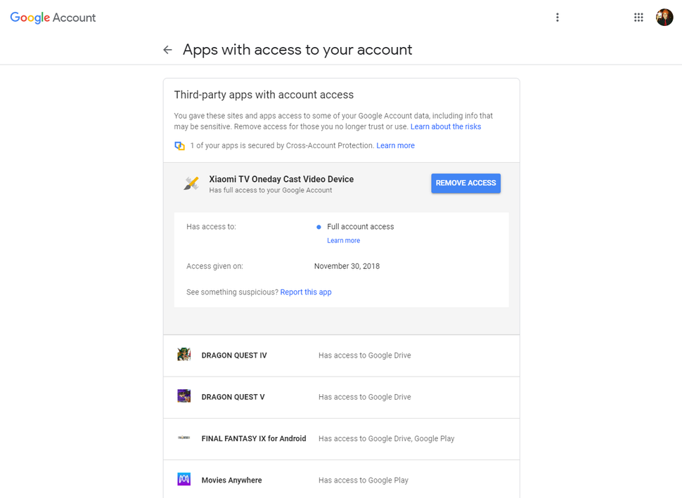 How to Revoke Google Access for Third-Party Apps | Tom's Guide