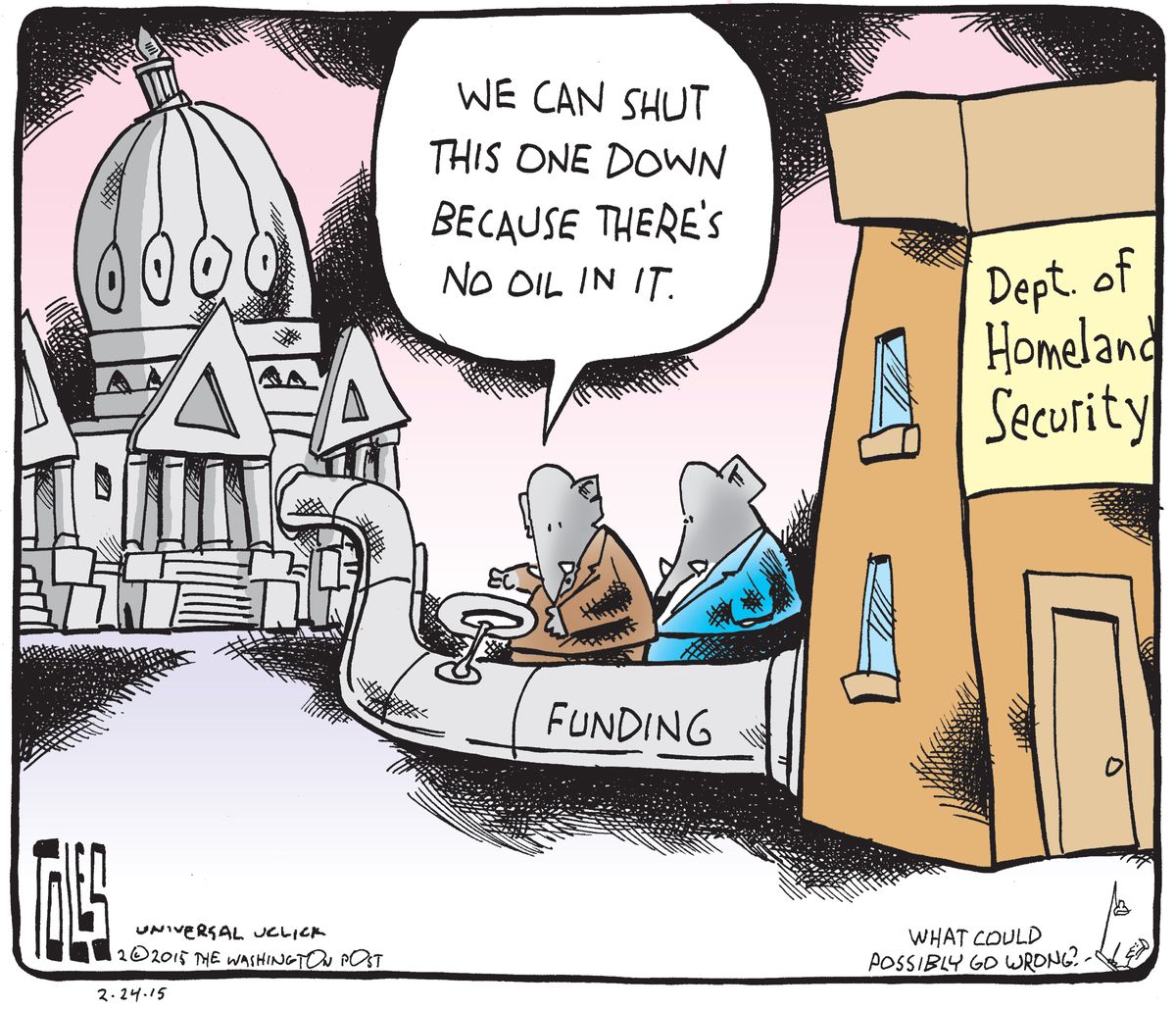 Political cartoon GOP Homeland Security Oil | The Week