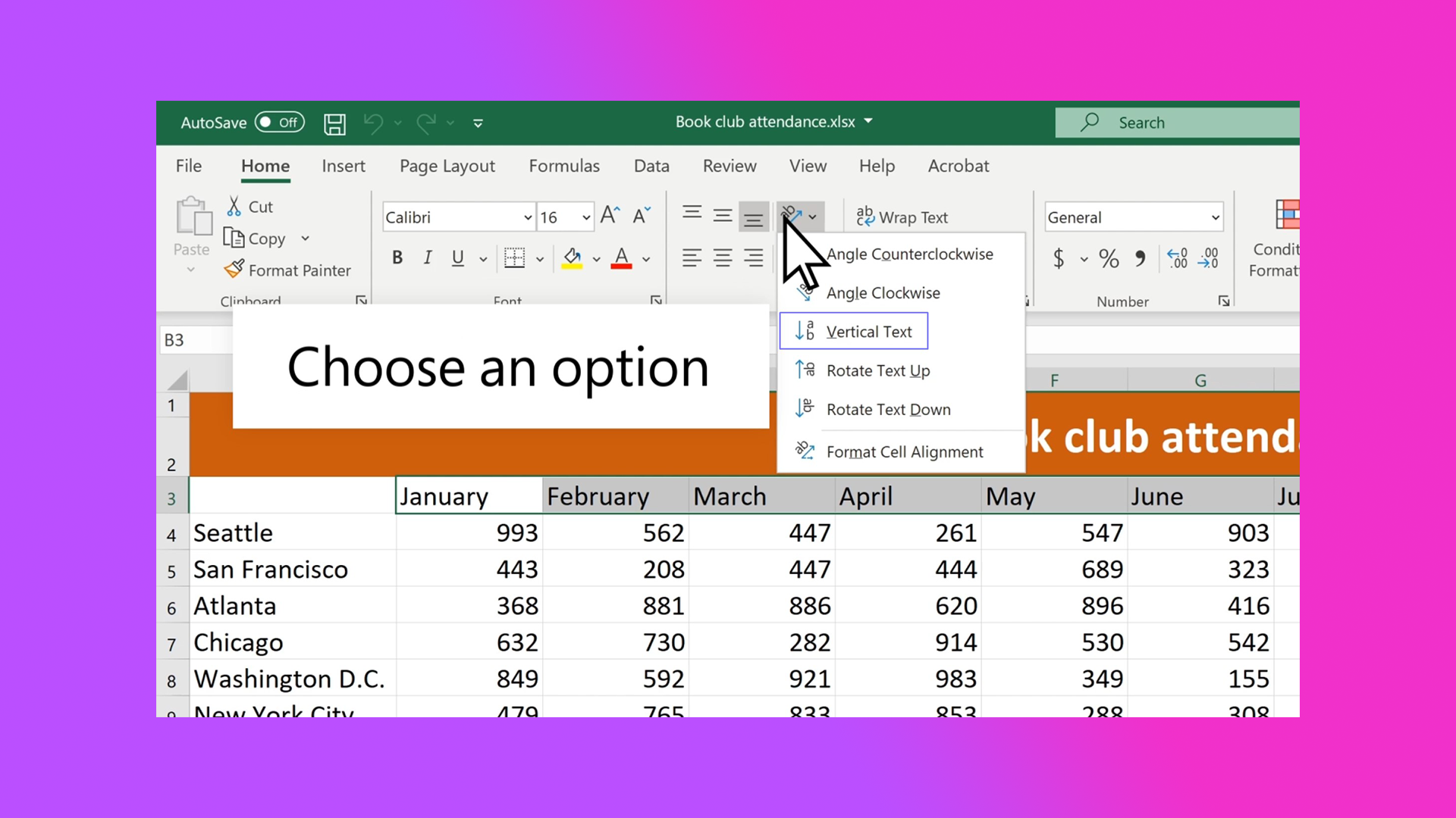 How to make text vertical in Excel | Laptop Mag