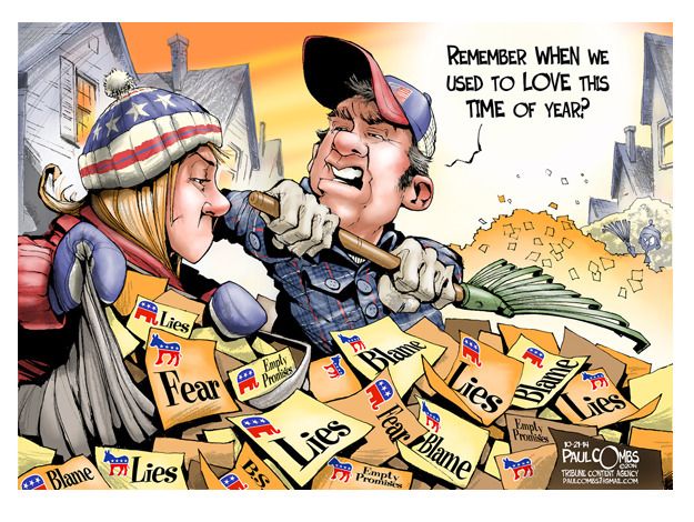Political cartoon midterm election campaign fall | The Week