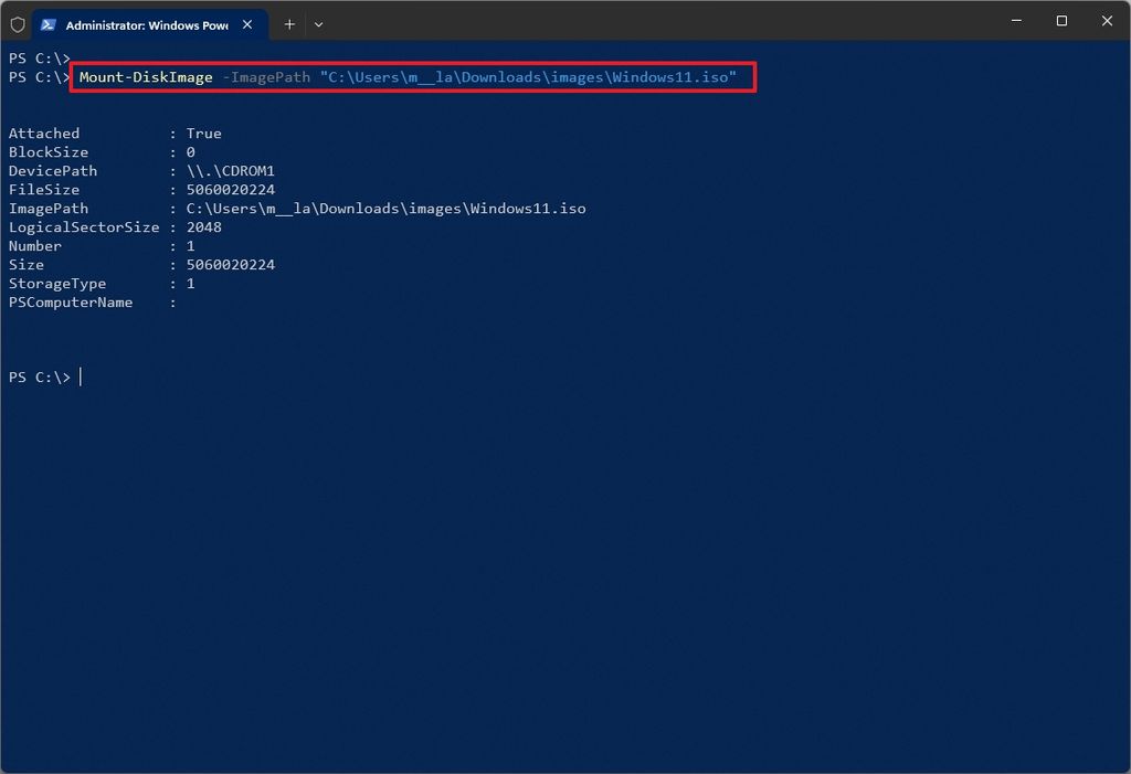 Windows 11 mounting an ISO image process | Windows Central