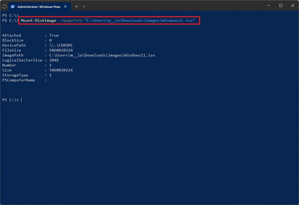 Windows 11 mounting an ISO image process | Windows Central