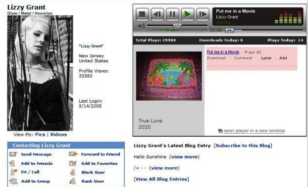 These A-Listers' Myspace Profiles From Before They Were Famous Are Very ...