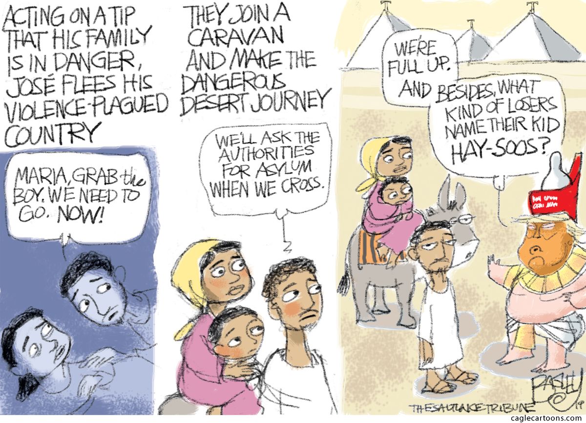 Political Cartoon U.S. Jesus Immigration Trump Border | The Week