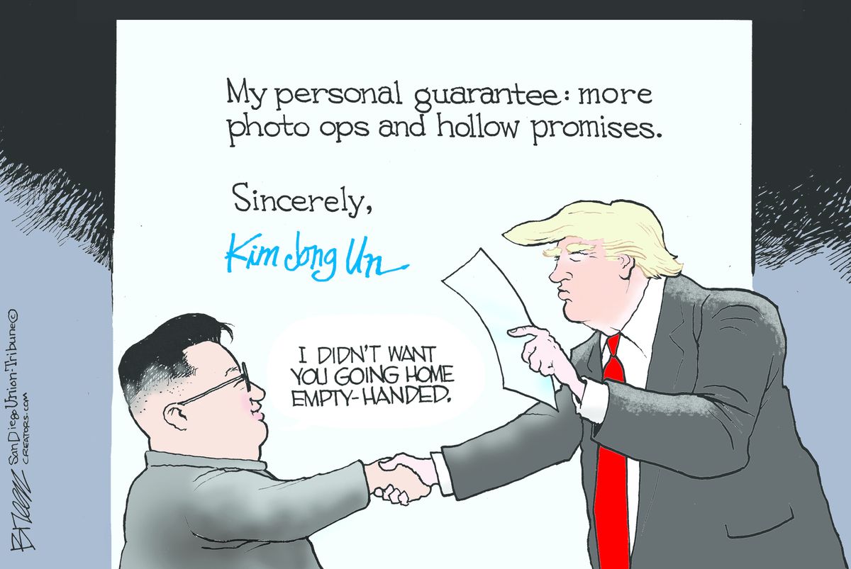 Political cartoon U.S. Trump Kim Jong-Un summit | The Week