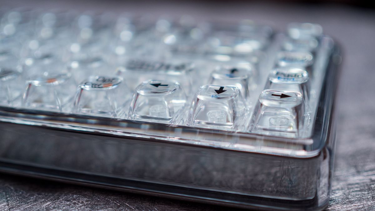 Lofree 1% is a see-through mechanical keyboard that's absolutely ...