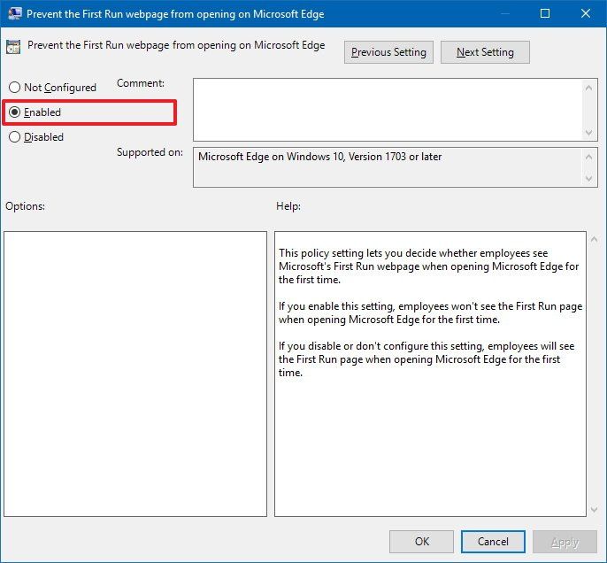 How to disable Microsoft Edge's 'First Run' welcome page in Windows 10 ...