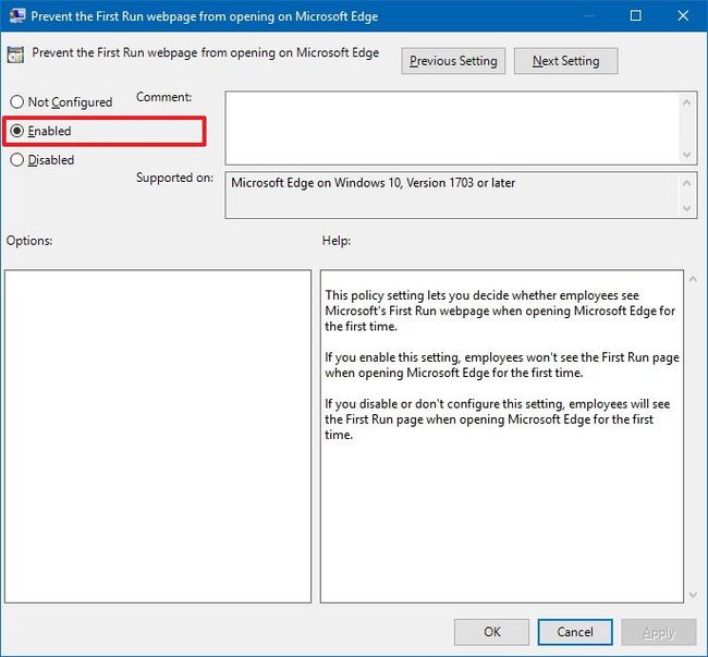 How to disable Microsoft Edge's 'First Run' welcome page in Windows 10 ...